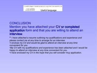 Application letters | PPT