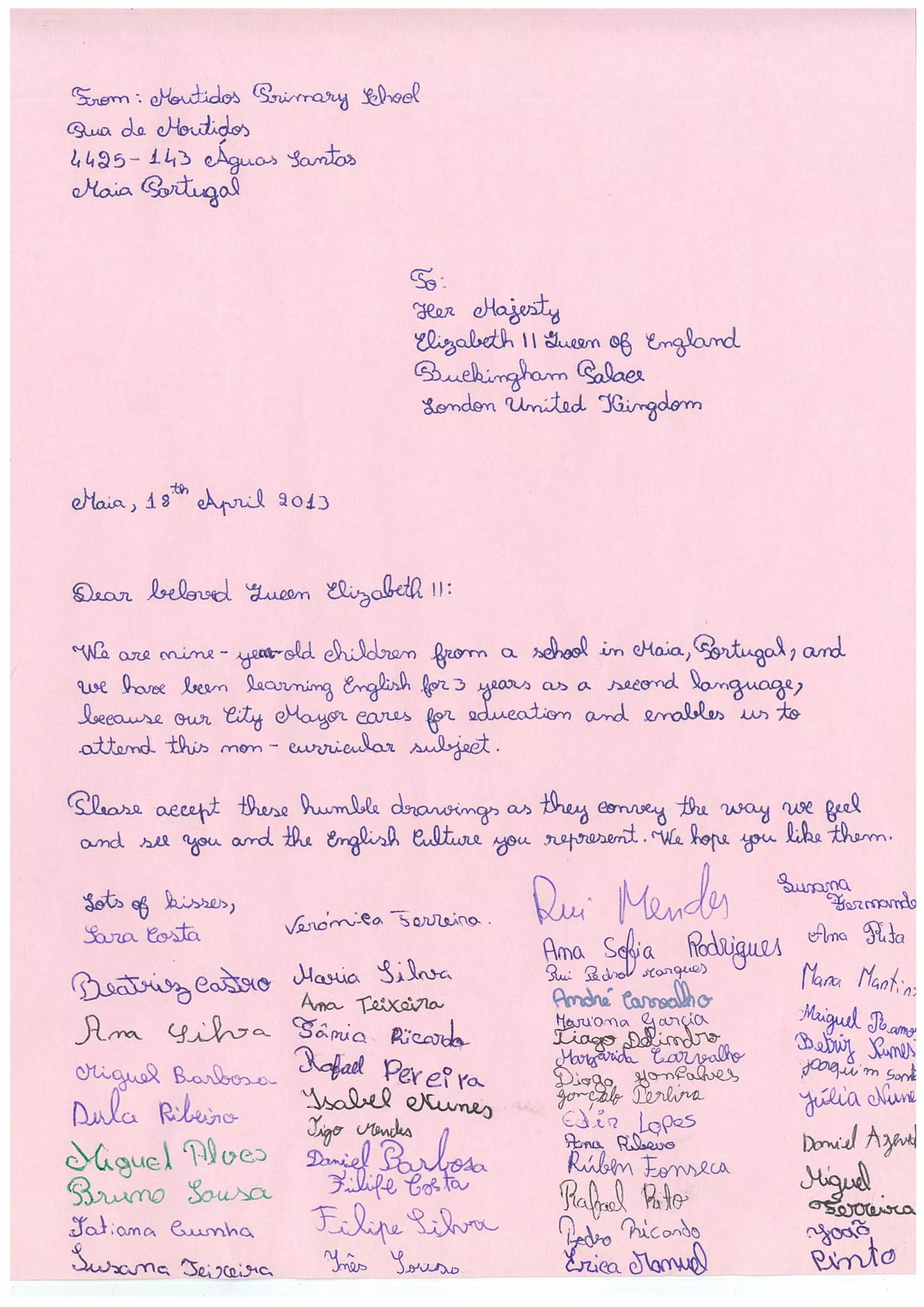 Letter sent to elisabeth ii, queen of england | PDF