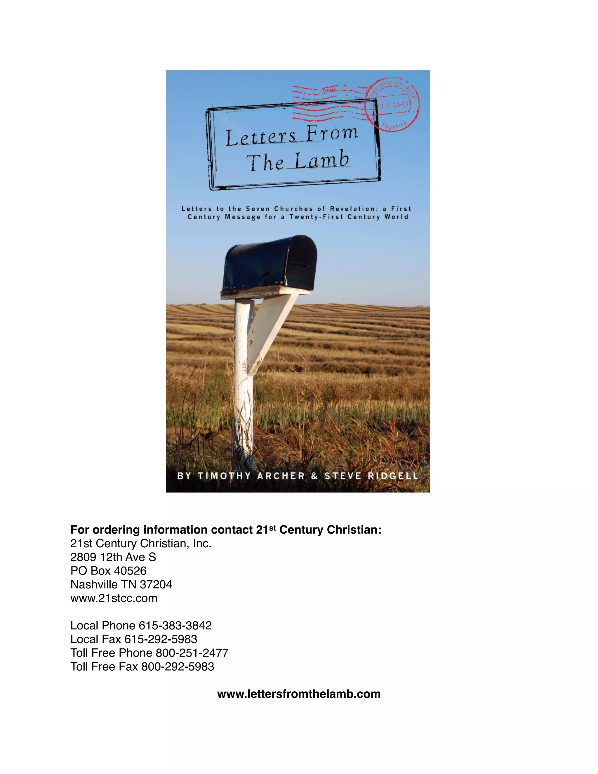 Letters From The Lamb Sample Pages | PDF