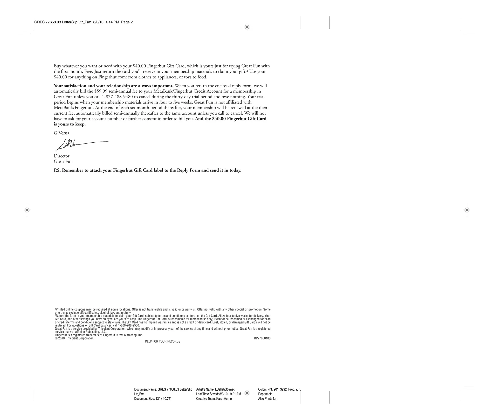 Letter slip | PDF