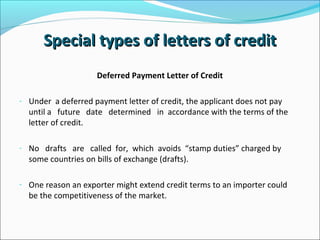 Letters of credit | PPT