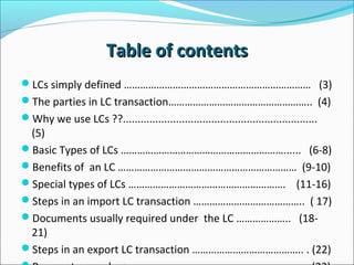 Letters of credit | PPT