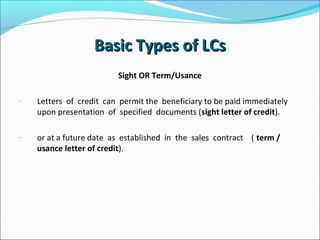 Letters of credit | PPT