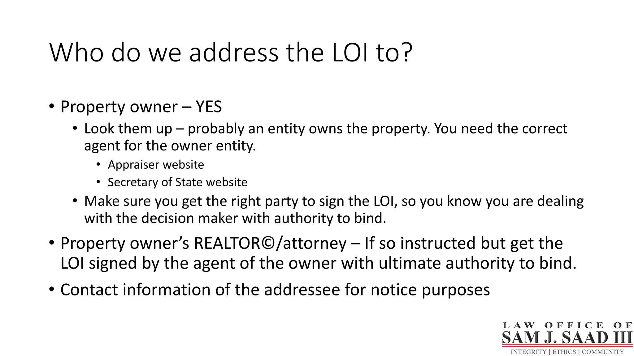 Letters of intent | PPTX