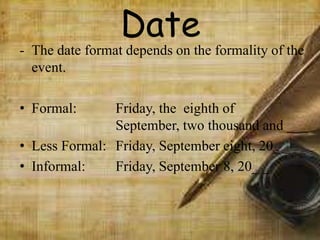 Letters of Invitation and Announcement | PPT