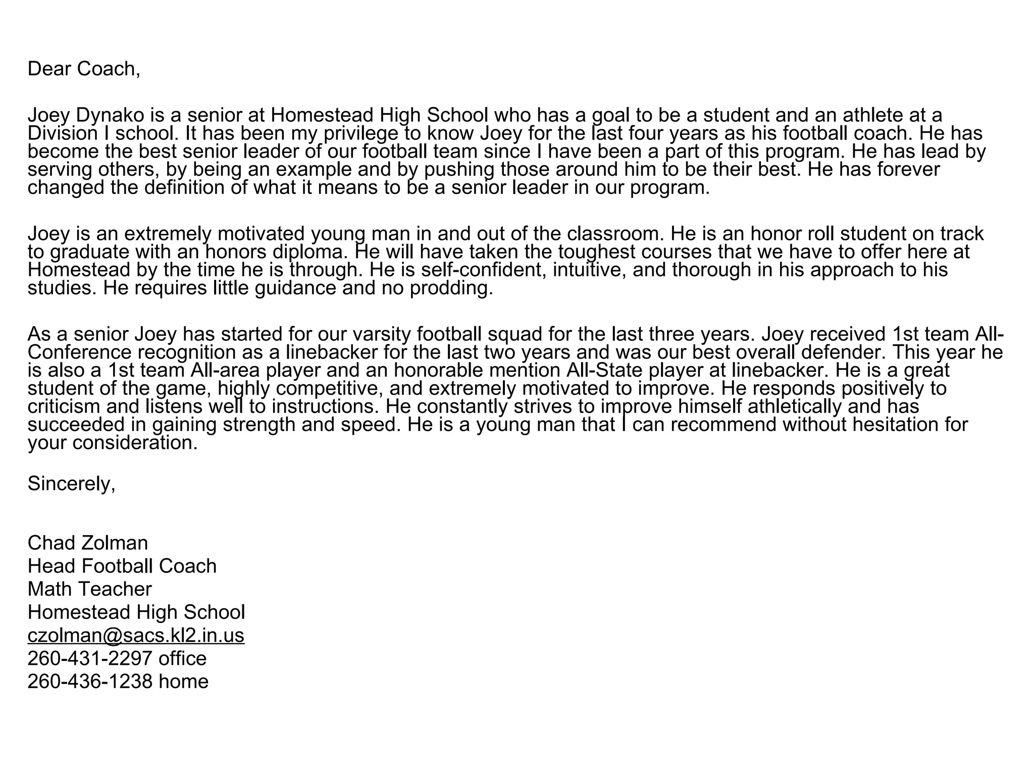 Letters Of Recomendation | PPT