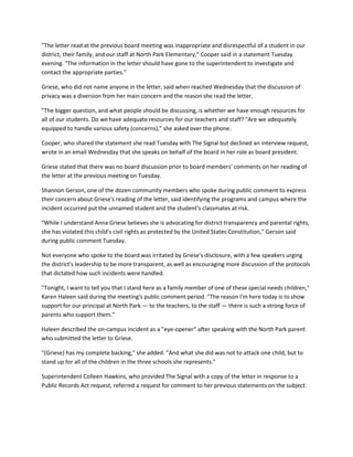 Letter sparks debate, concern at Saugus school board meeting | PDF