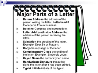Letters power point | PPTX