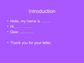Letter to a friend | PPT