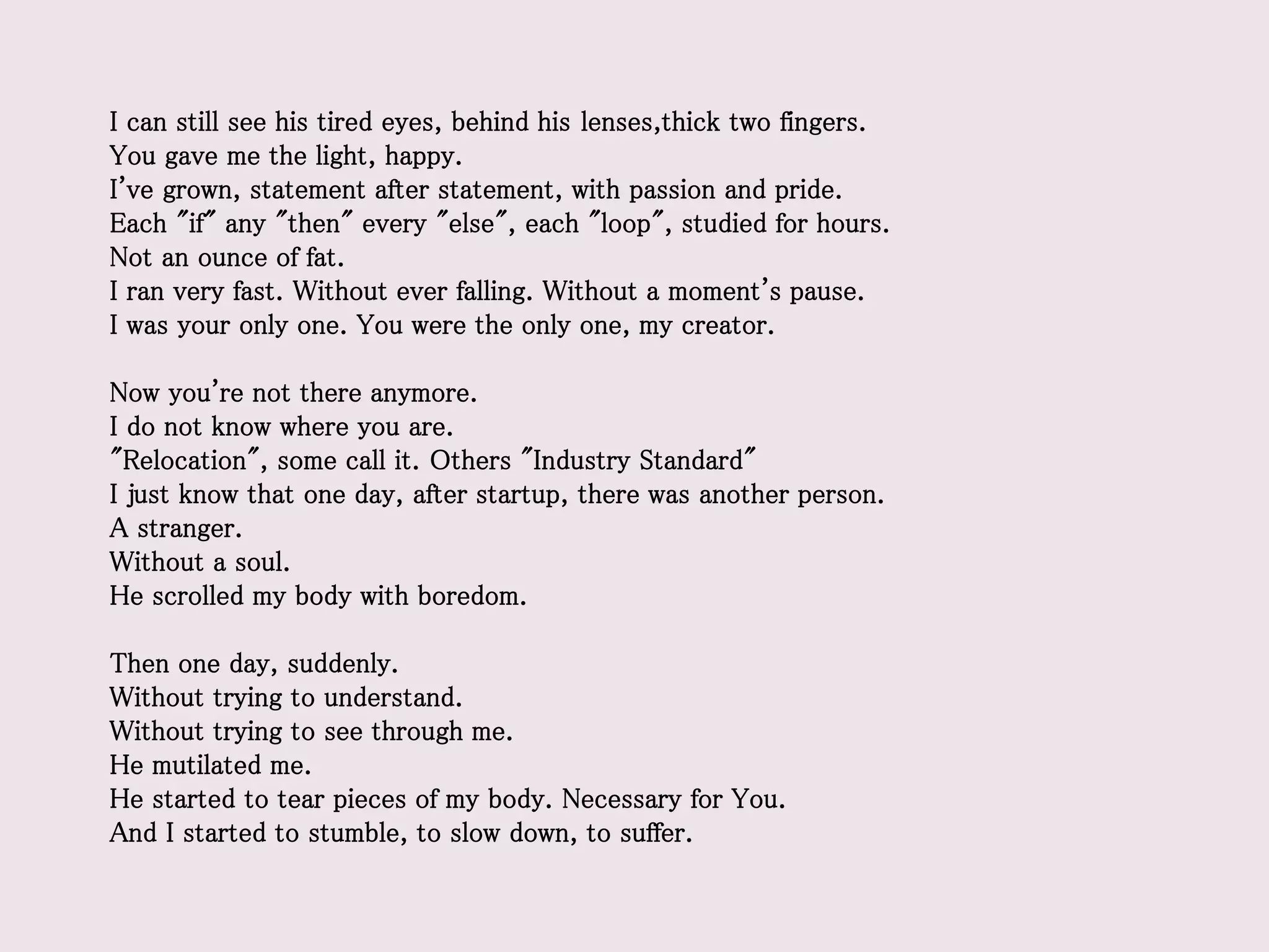 Letter to a programmer | PPTX | Programming Languages | Computing