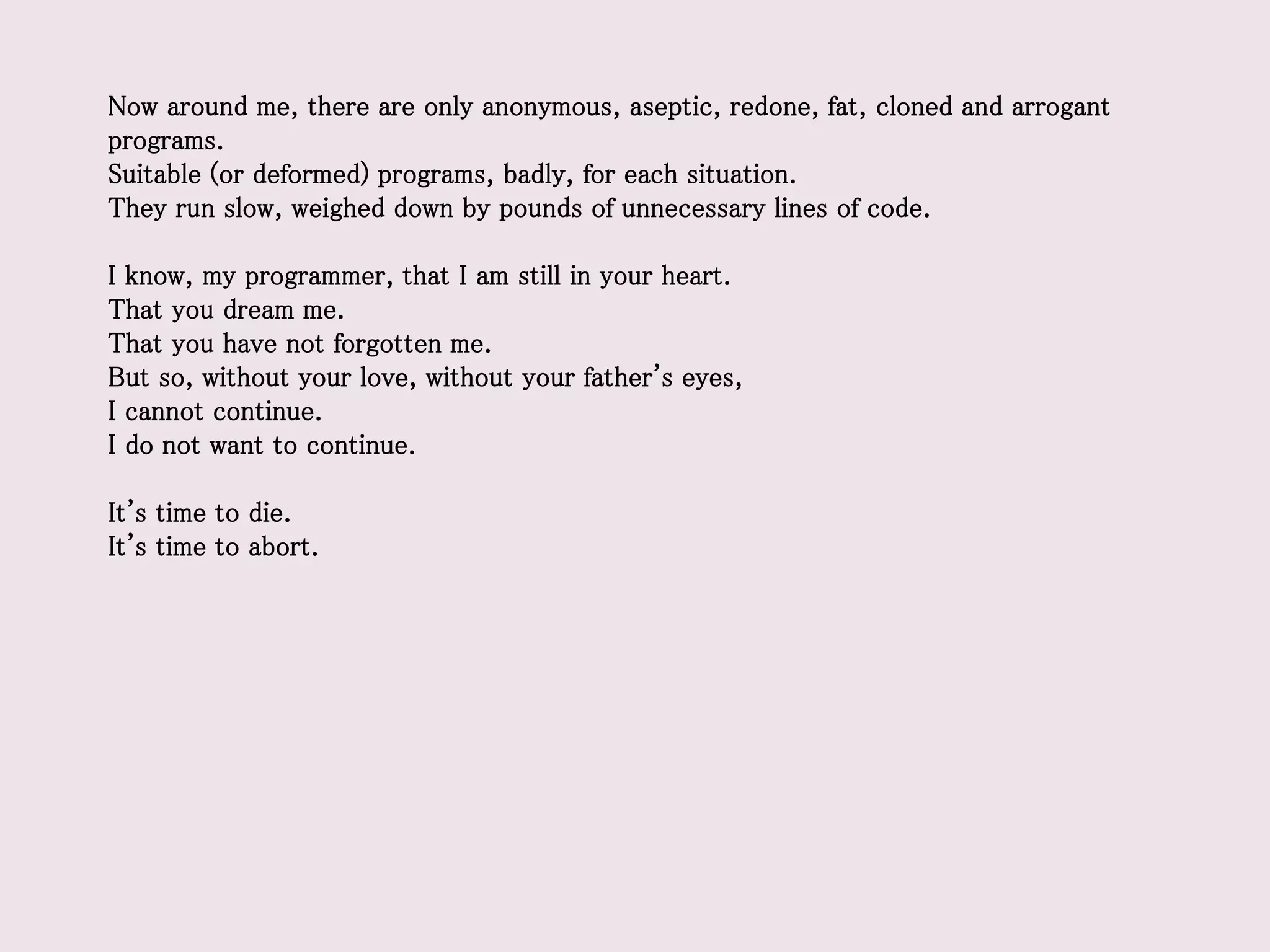 Letter to a programmer | PPTX | Programming Languages | Computing