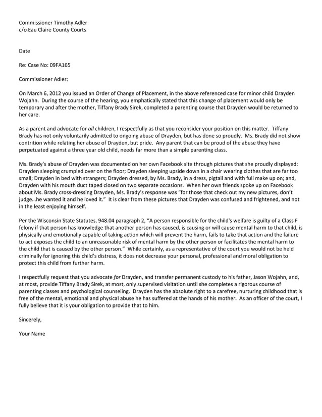 Letter to commissioner | PDF