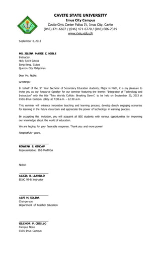 Letter to dean | DOCX