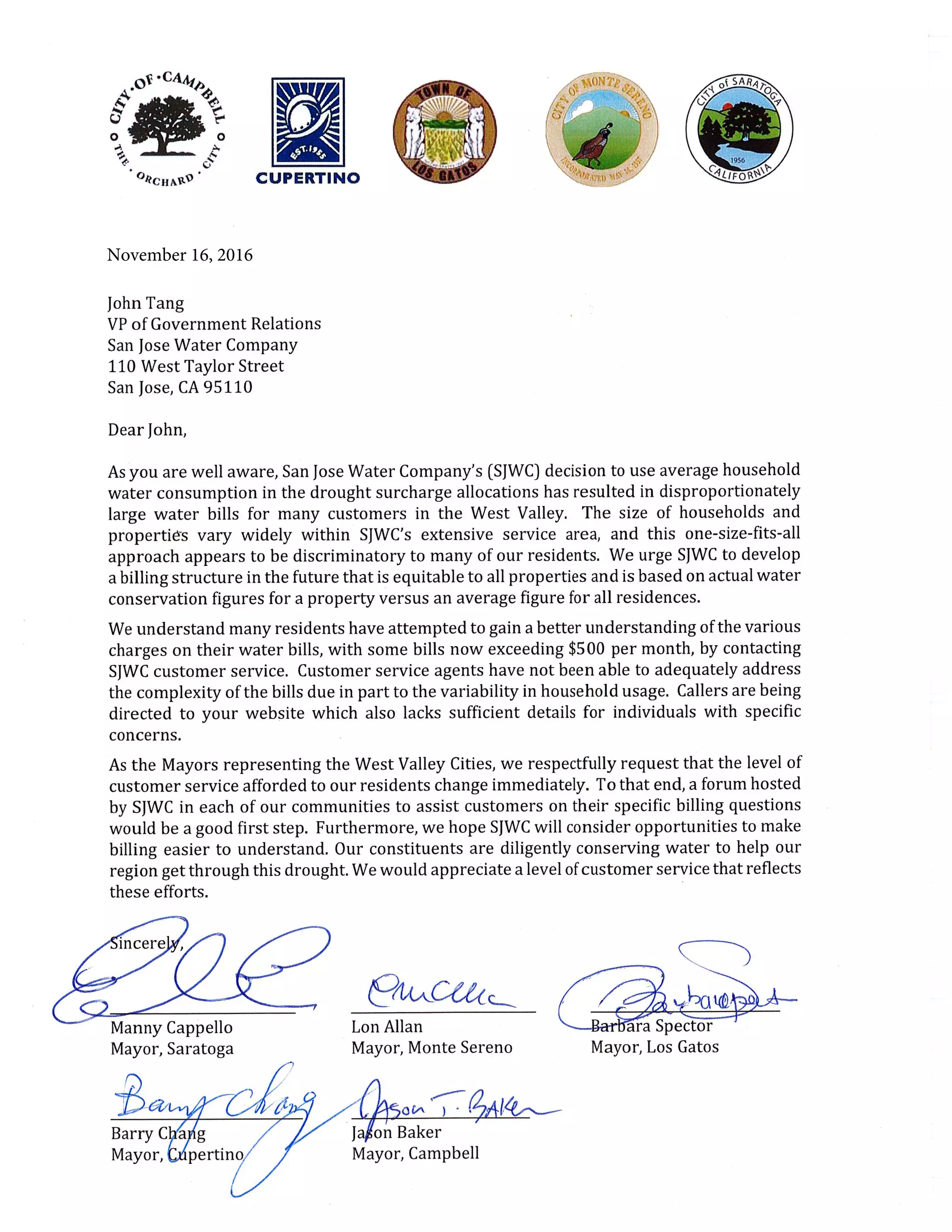 Letter to john tang | PDF