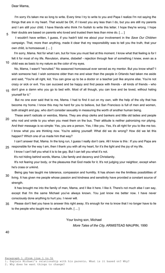 Letter to mama_text | PDF