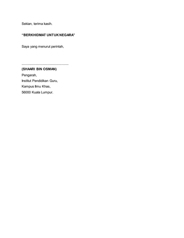 SURAT KIRIMAN RASMI | DOCX