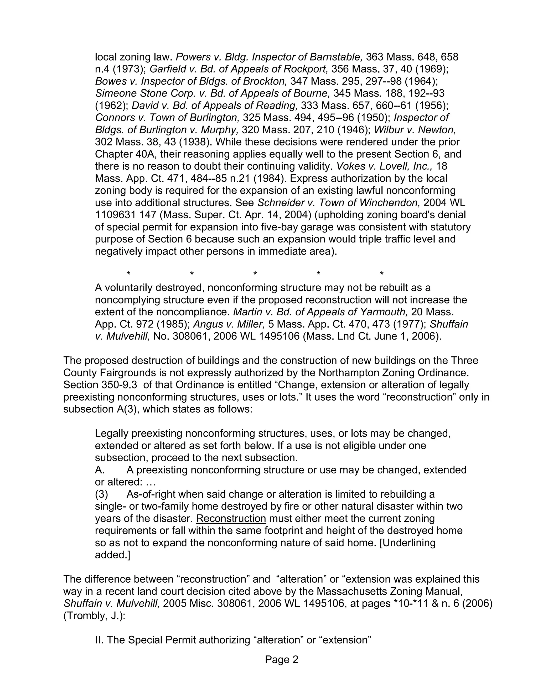 Letter to Planning Board 10-28-2010 | PDF