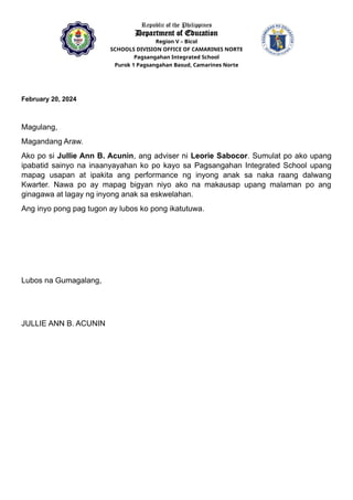LETTER TO RES sample complain letter for students absents.docx