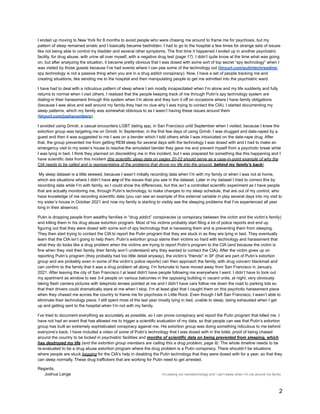 Letter to Dianne Feinstein on a San Francisco Drug Abuse Extortion ...