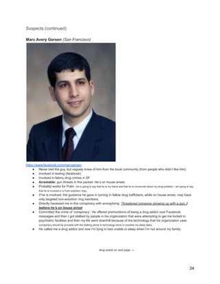 Letter to Dianne Feinstein on a San Francisco Drug Abuse Extortion ...