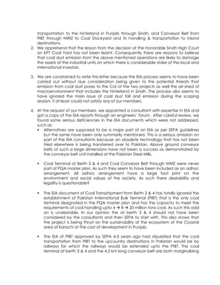 shehri Letter to sepa | PDF