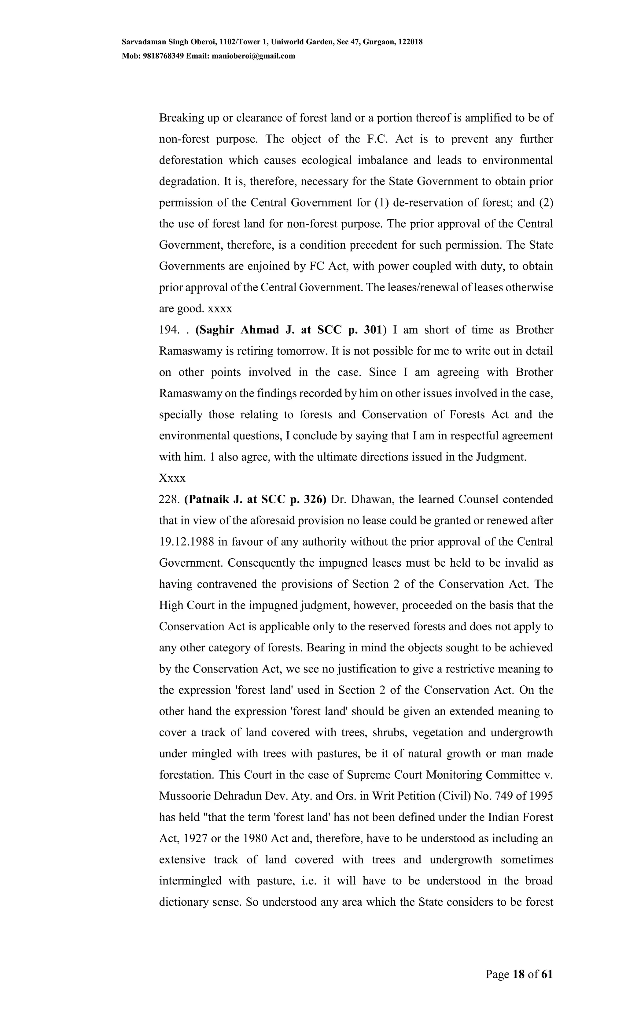 Letter to six noticees in re section 80 cpc notice dated 24.03.16