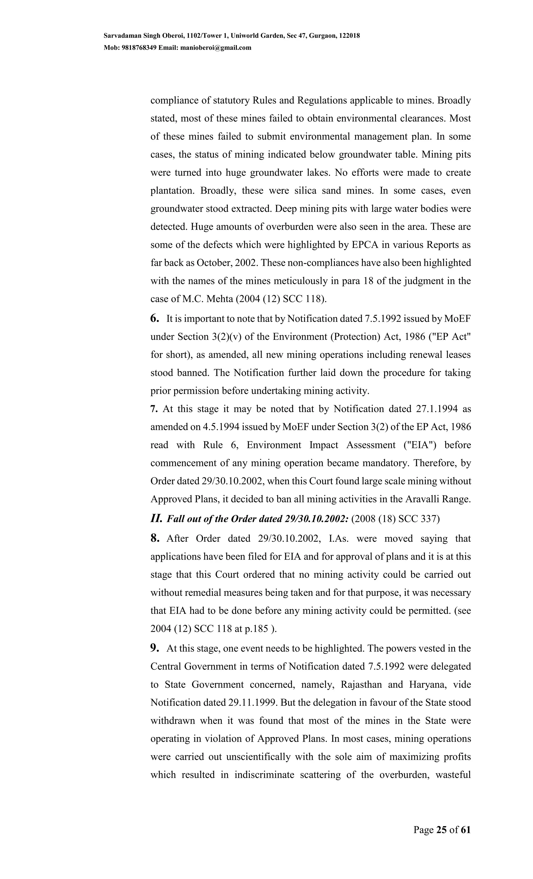 Letter to six noticees in re section 80 cpc notice dated 24.03.16