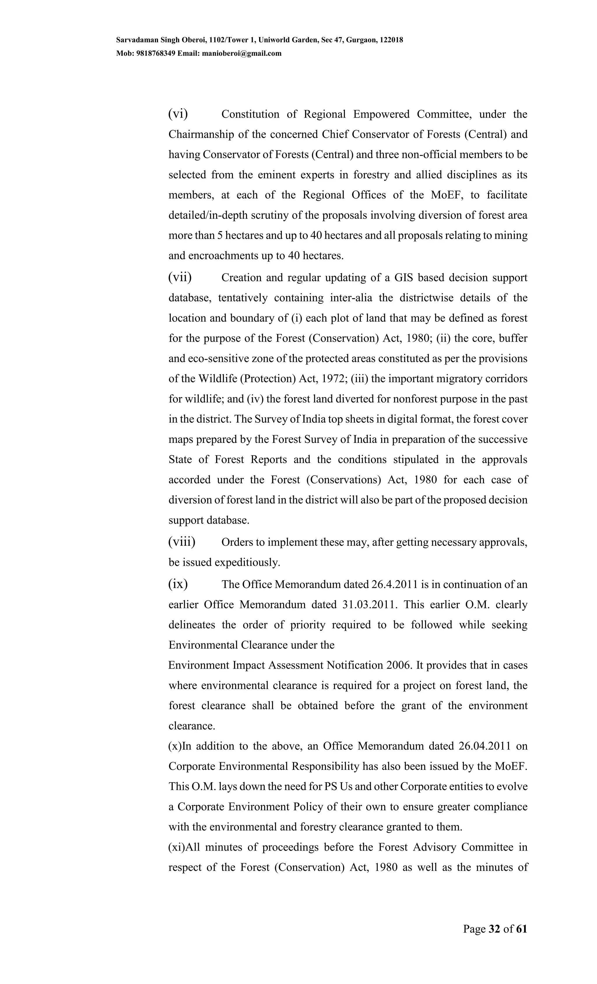 Letter to six noticees in re section 80 cpc notice dated 24.03.16