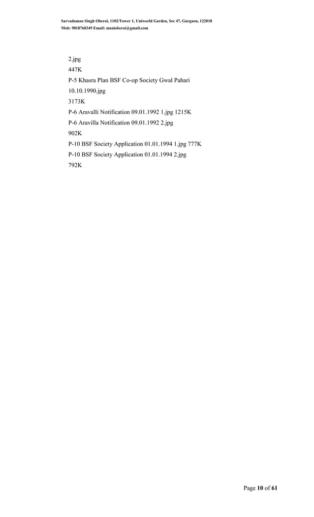 Letter to six noticees in re section 80 cpc notice dated 24.03.16