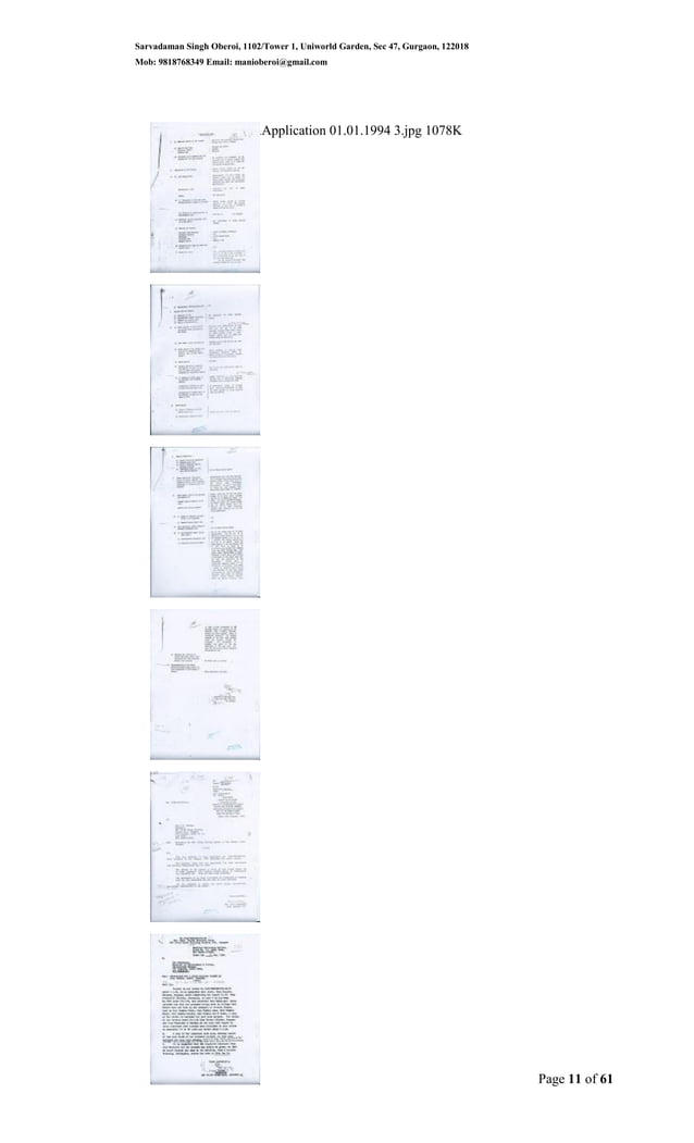 Letter to six noticees in re section 80 cpc notice dated 24.03.16