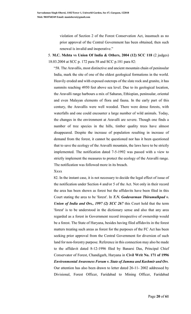 Letter to six noticees in re section 80 cpc notice dated 24.03.16