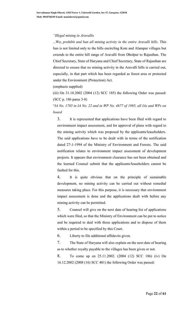 Letter to six noticees in re section 80 cpc notice dated 24.03.16