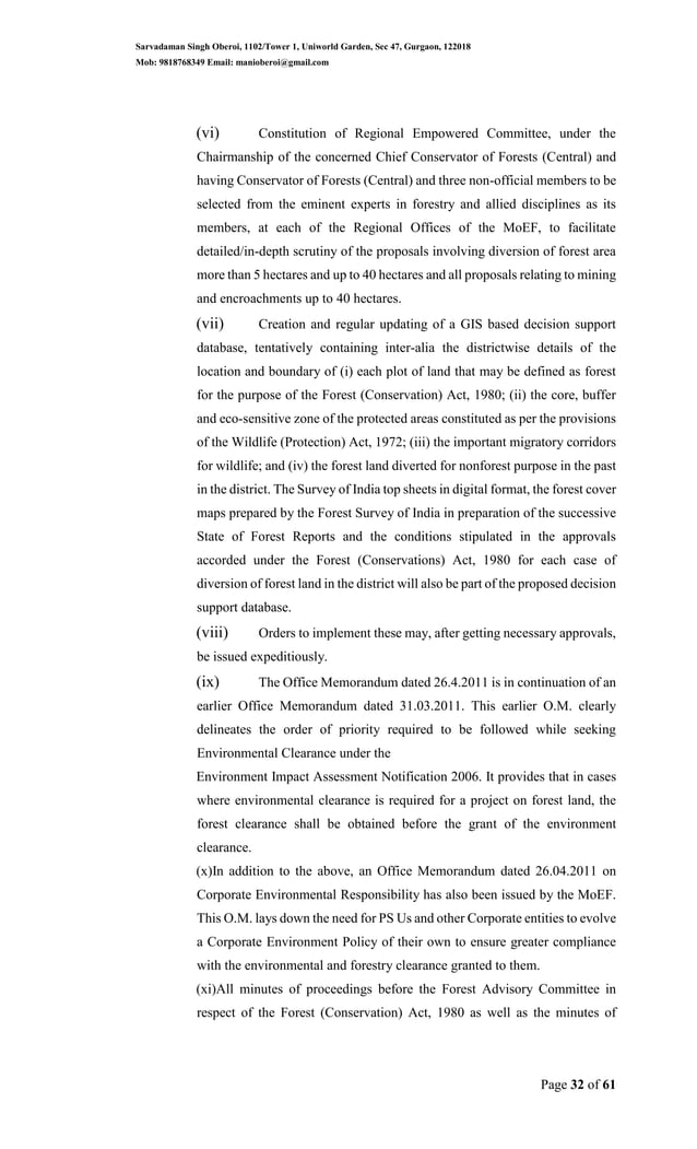 Letter to six noticees in re section 80 cpc notice dated 24.03.16