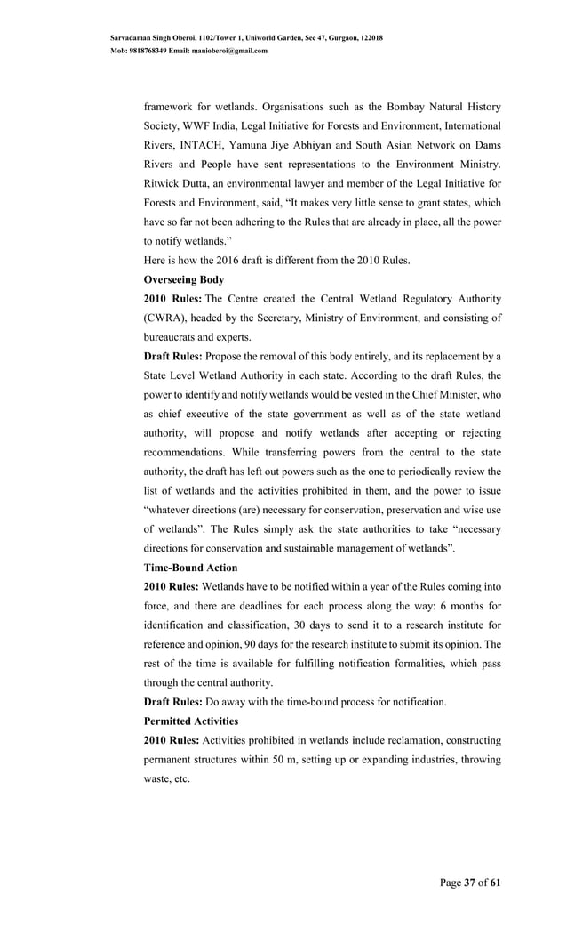 Letter to six noticees in re section 80 cpc notice dated 24.03.16