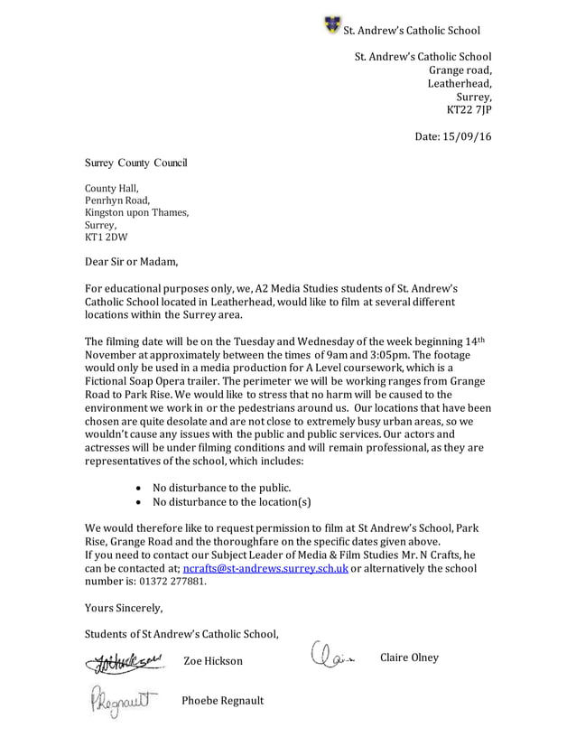 Letter to the Council | PDF