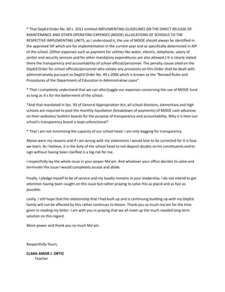 Letter to the district supervisor | DOCX