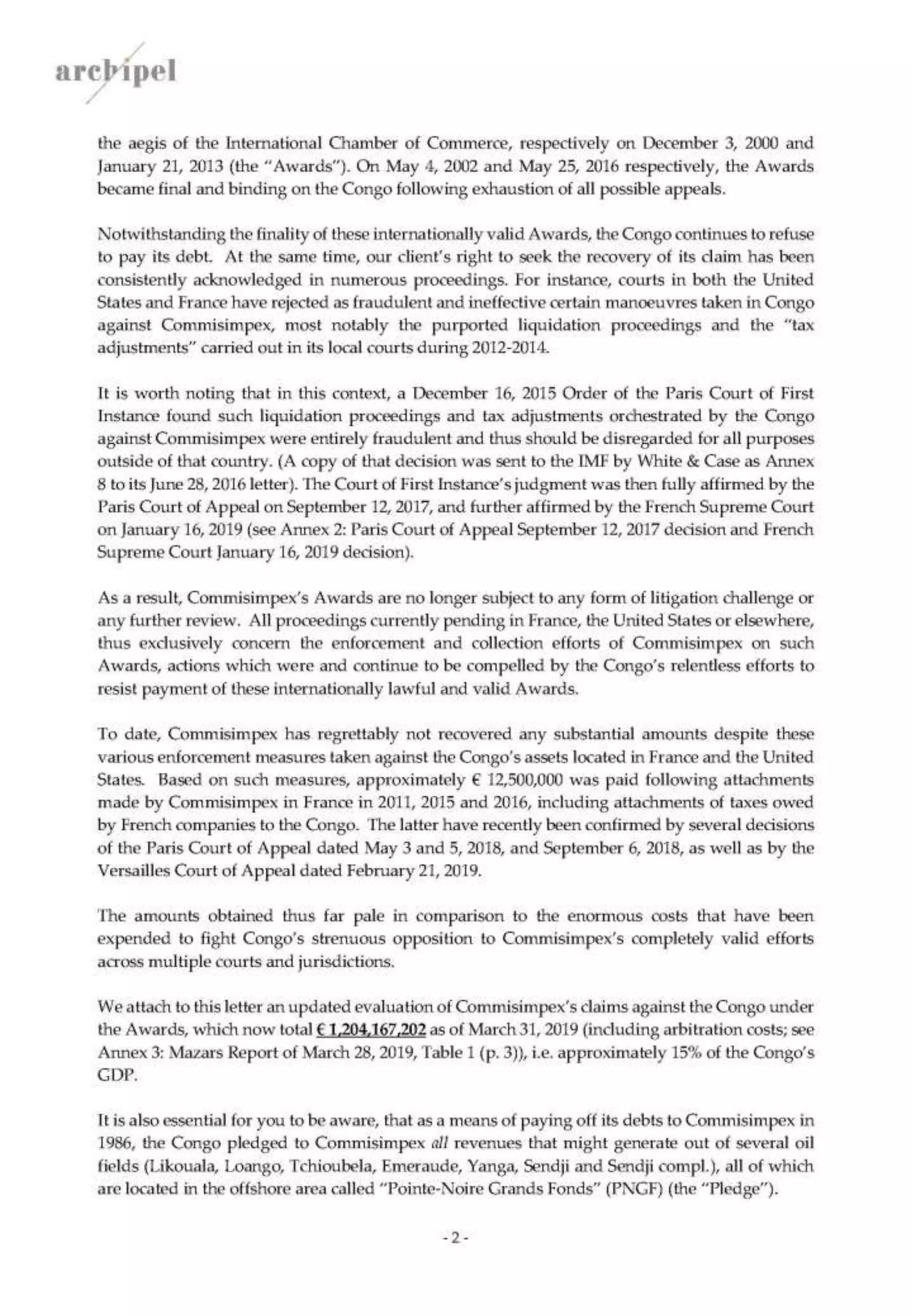 Letter to the imf | PDF