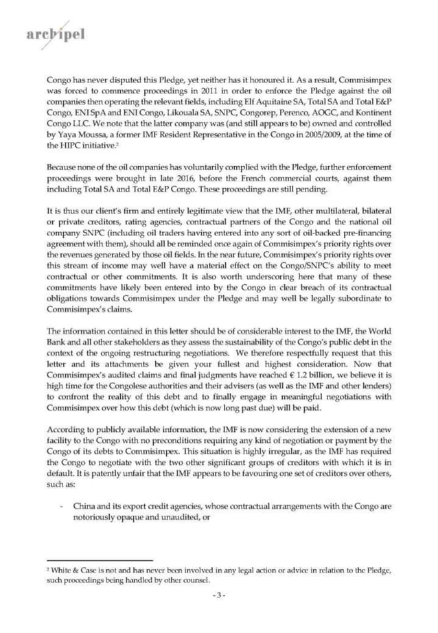 Letter to the imf | PDF