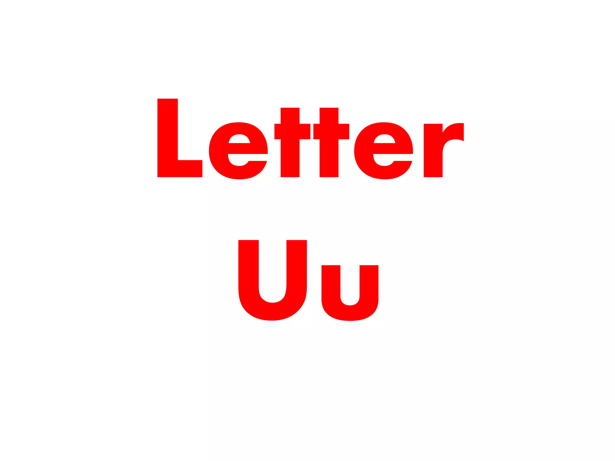 Letter uu | PPTX