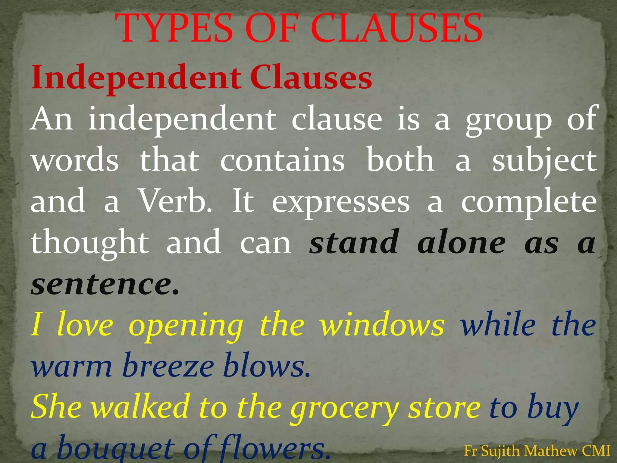 Letter word phrase clause and sentence | PDF