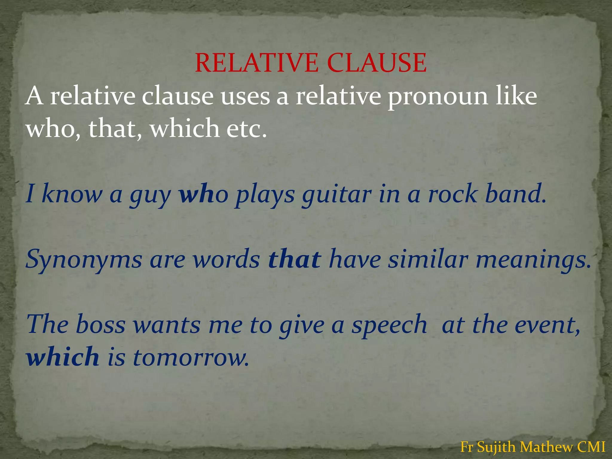 Letter word phrase clause and sentence | PDF