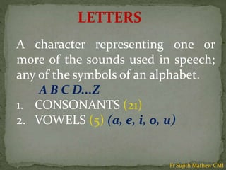 Letter word phrase clause and sentence | PDF