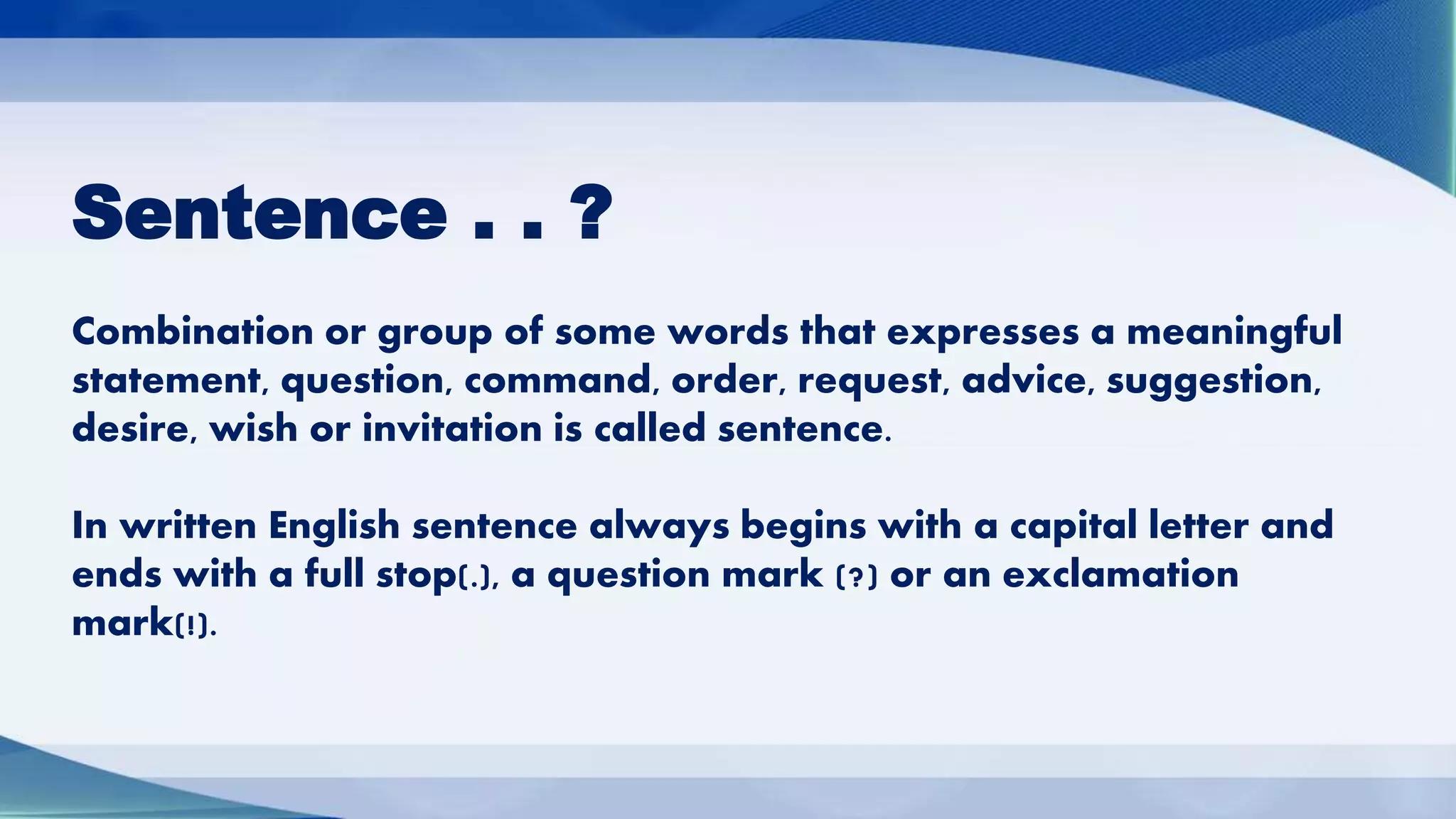 Letter Word & Sentence | PPT