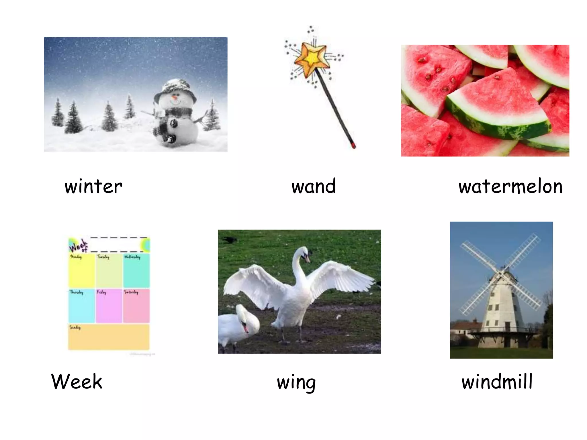 Letter "Ww" pictures | PPTX