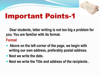 Letter writing | PPTX