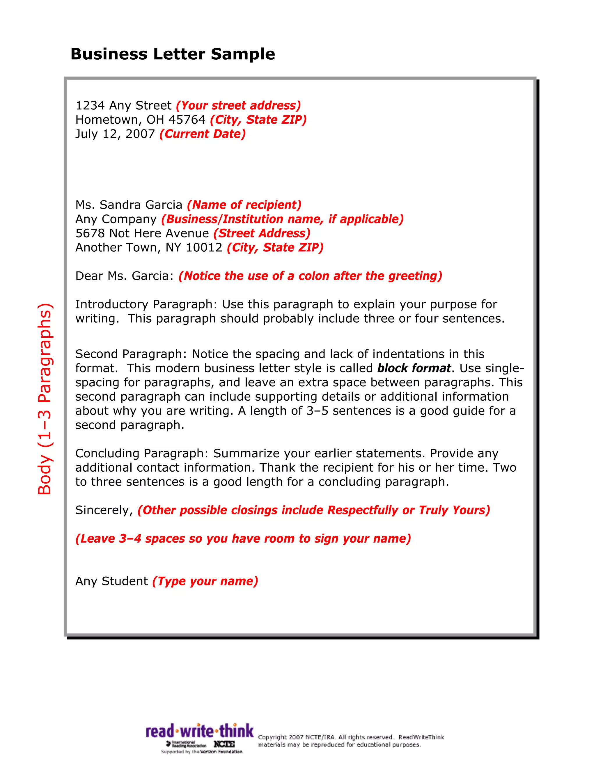 Letter writing | PDF