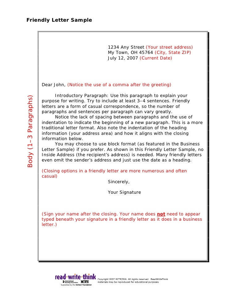 What Is The Format Of Letter Writing