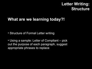 Formal Letter Writing | PPT