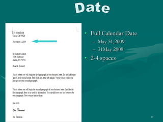 Letter writing essentials | PPTX