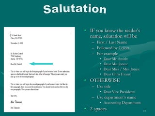 Letter writing essentials | PPTX